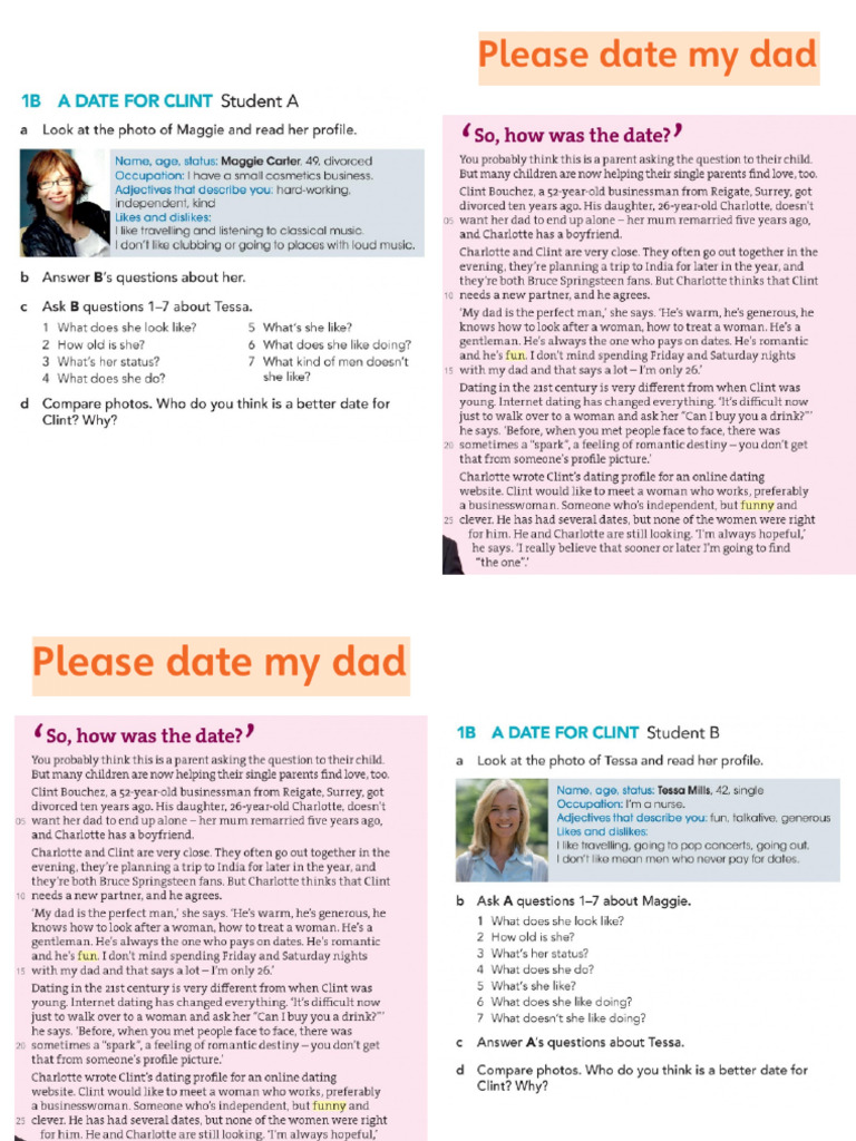 Please Date My Dad | PDF