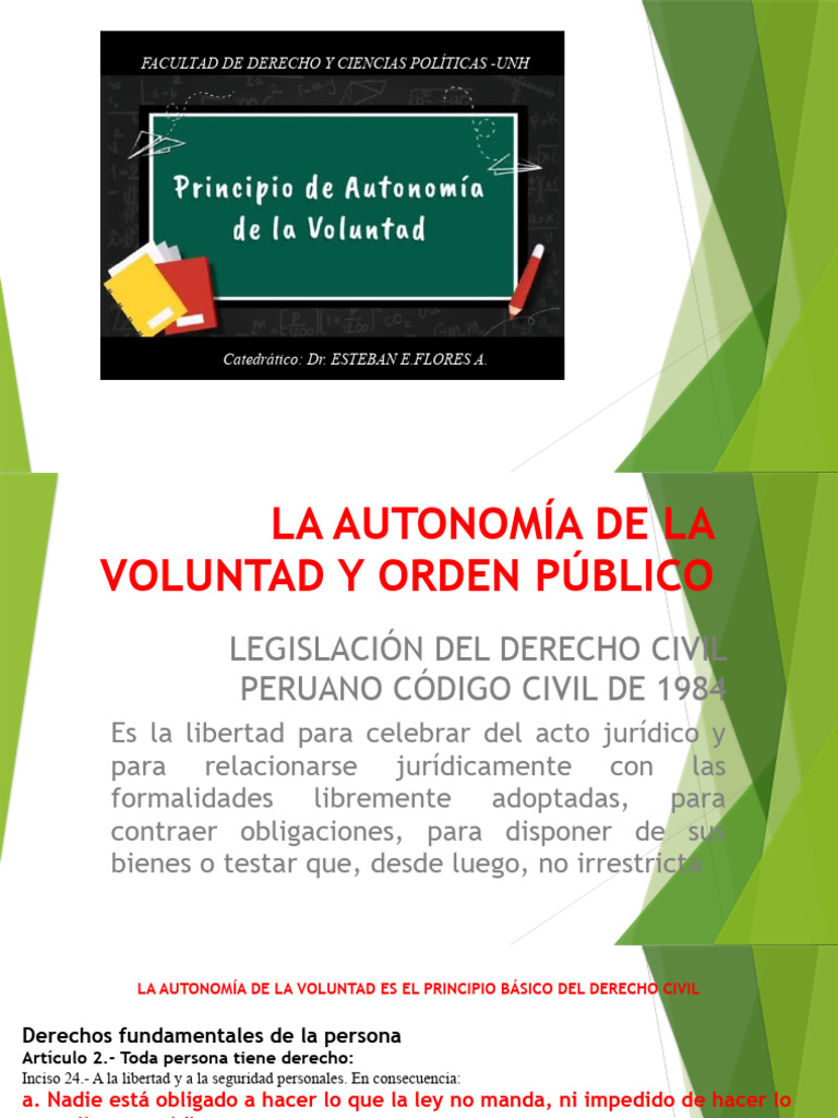 2023.II. Autonomía Dentro Del Acto Jurídico | PDF | Libertad | Ciencias ...