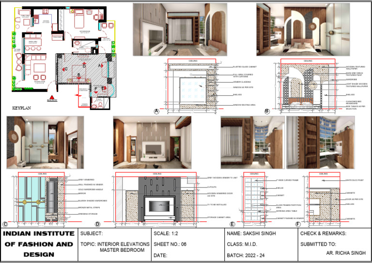 Interior Elevations for Master Bedroom | PDF | Queensland Heritage ...