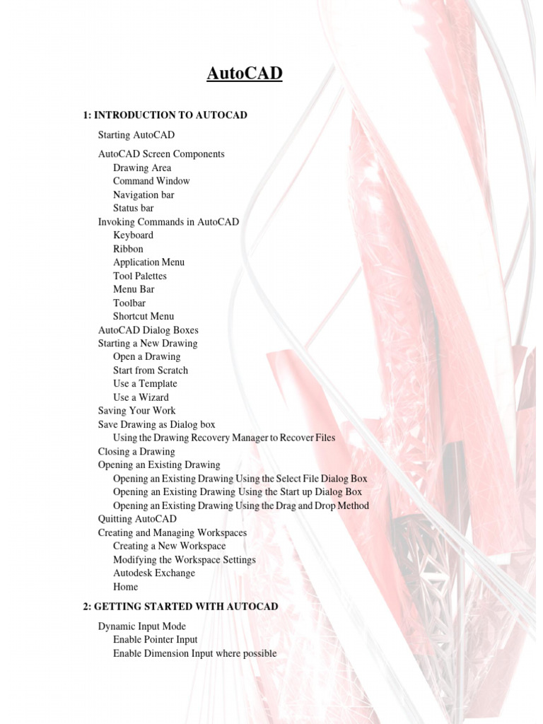 AutoCAD | PDF | Auto Cad | Angle