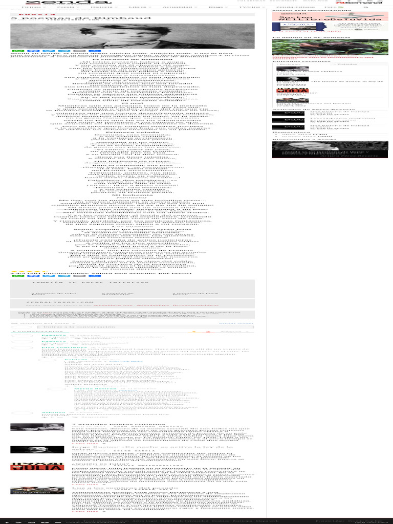 5 Poemas de Rimbaud - Zenda | PDF