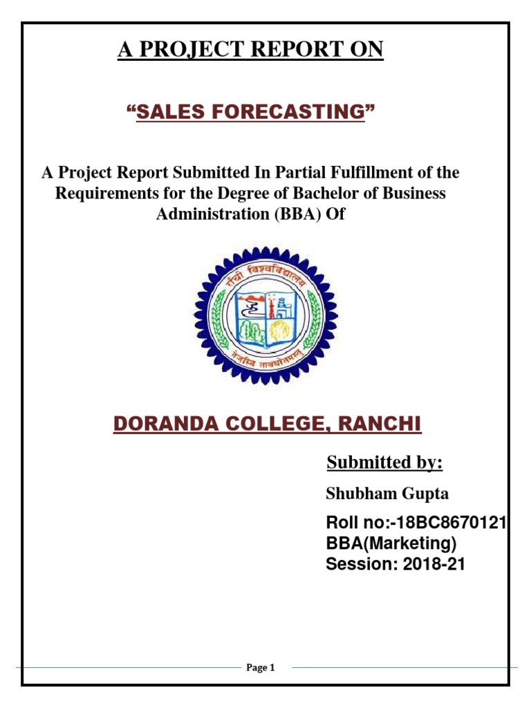 Sales Forcasting..........-Converted (1) | PDF | Forecasting | Motor ...