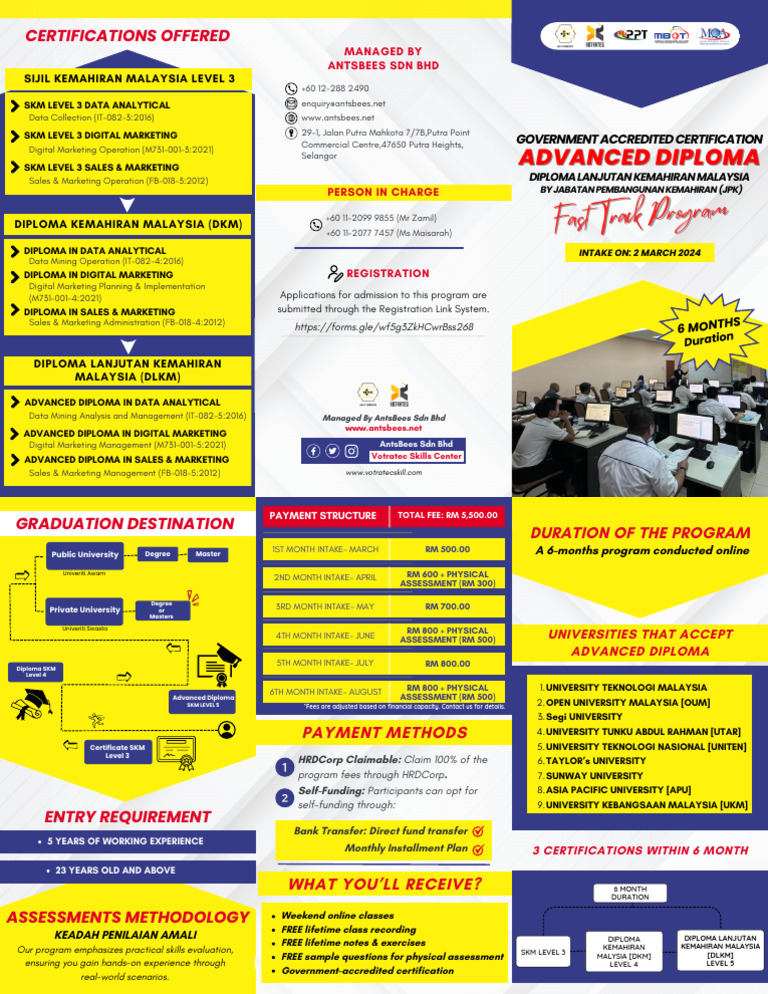 Advanced Diploma Program by Antsbees | PDF