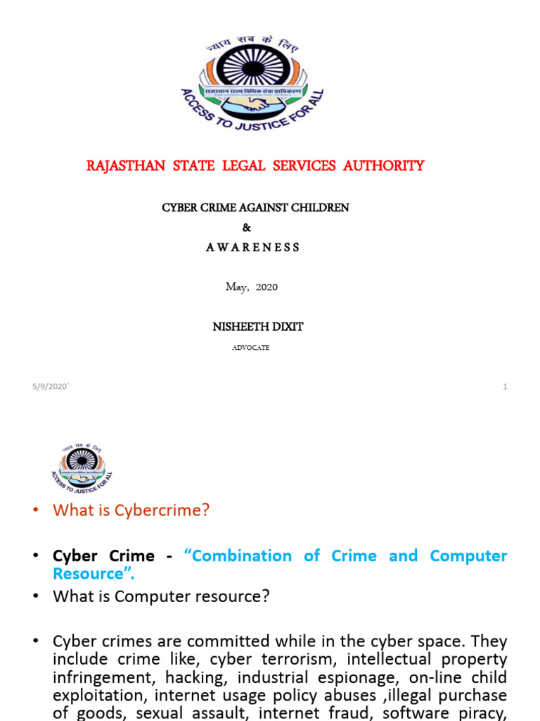 Crime Against Children-RSLSA | PDF | Cybercrime | Child Pornography
