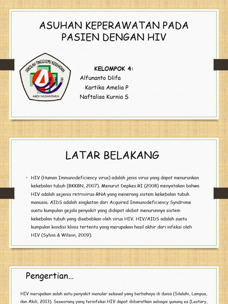 Asuhan Keperawatan Pasien HIV/AIDS | PDF