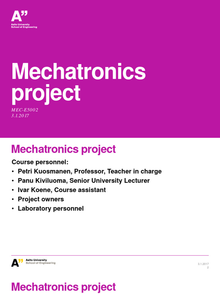 Mechatronics Project Start - 2 | Download Free PDF | 3 D Printing ...