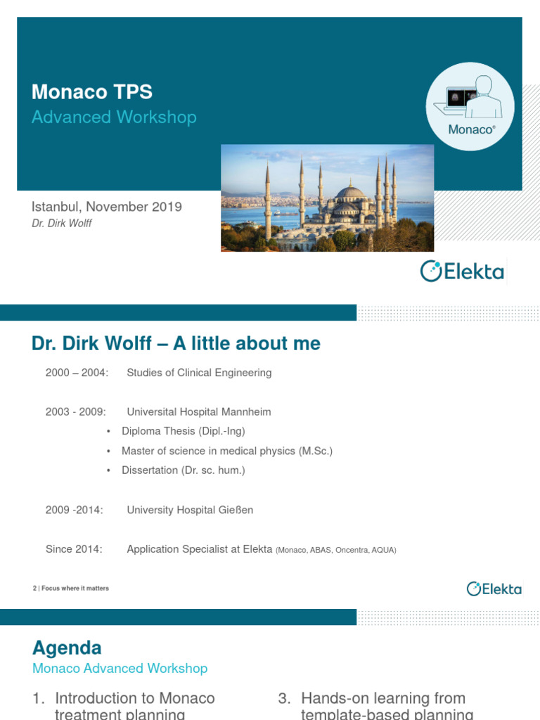 Monaco TPS Advanced Workshop Overview | PDF | Radiation Therapy | Loss ...