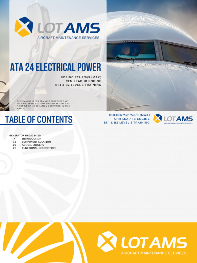 Ata24 Electrical Power | PDF | Electric Generator | Valve
