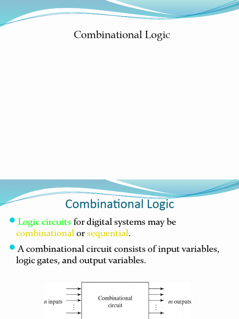 Combinational Logic | PDF | Mathematical Logic | Arithmetic Combinational Logic | PDF | Mathematical Logic | Arithmetic