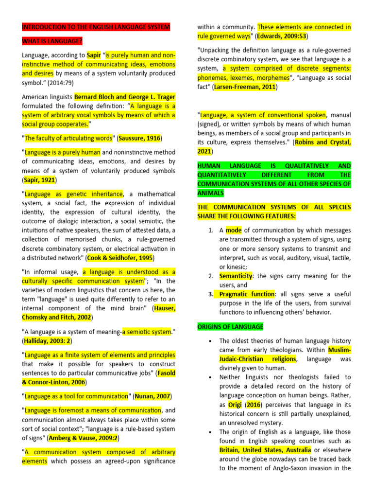 Understanding the English Language System | PDF | Linguistics | Phoneme