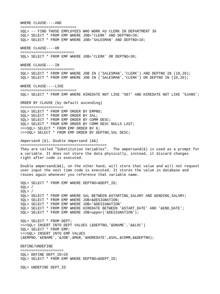 SQL Lecture 02 | PDF | Software | Computer Data