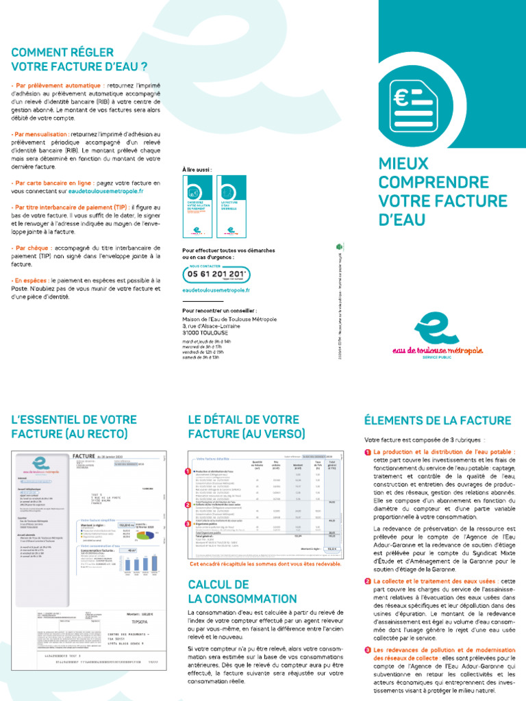 Mieux Comprendre Votre Facture D'eau - WEB | PDF