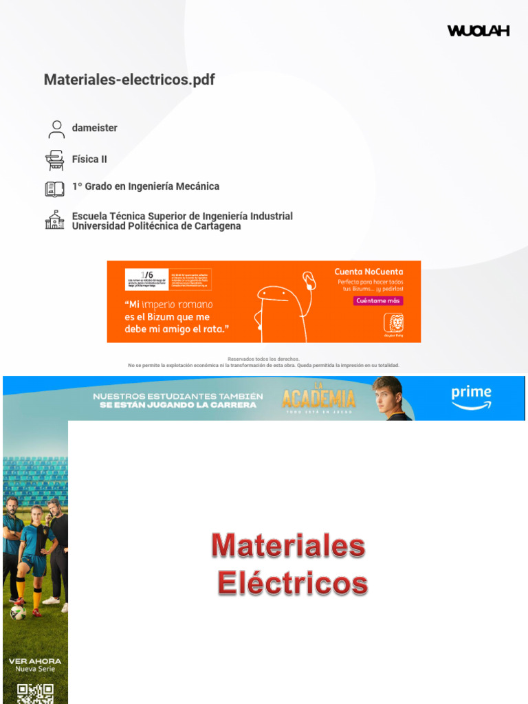Wuolah Free Materiales Electricos | PDF | Dieléctrico | Capacidad
