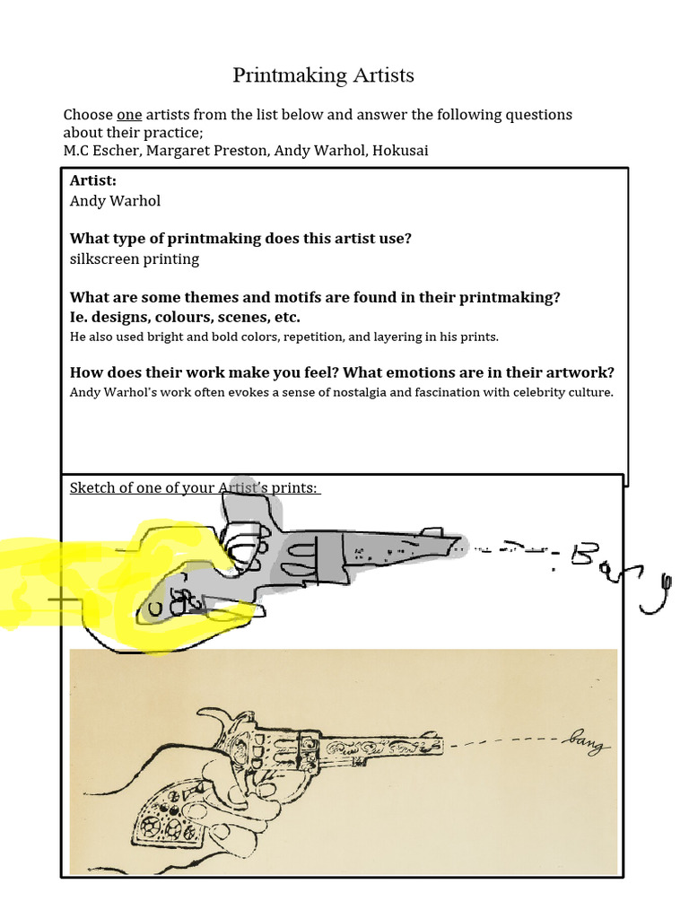 Printmaking Artists: Artist | PDF