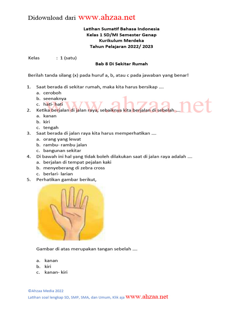 Latihan Sumatif Bahasa Indonesia Bab 8 (2) | PDF