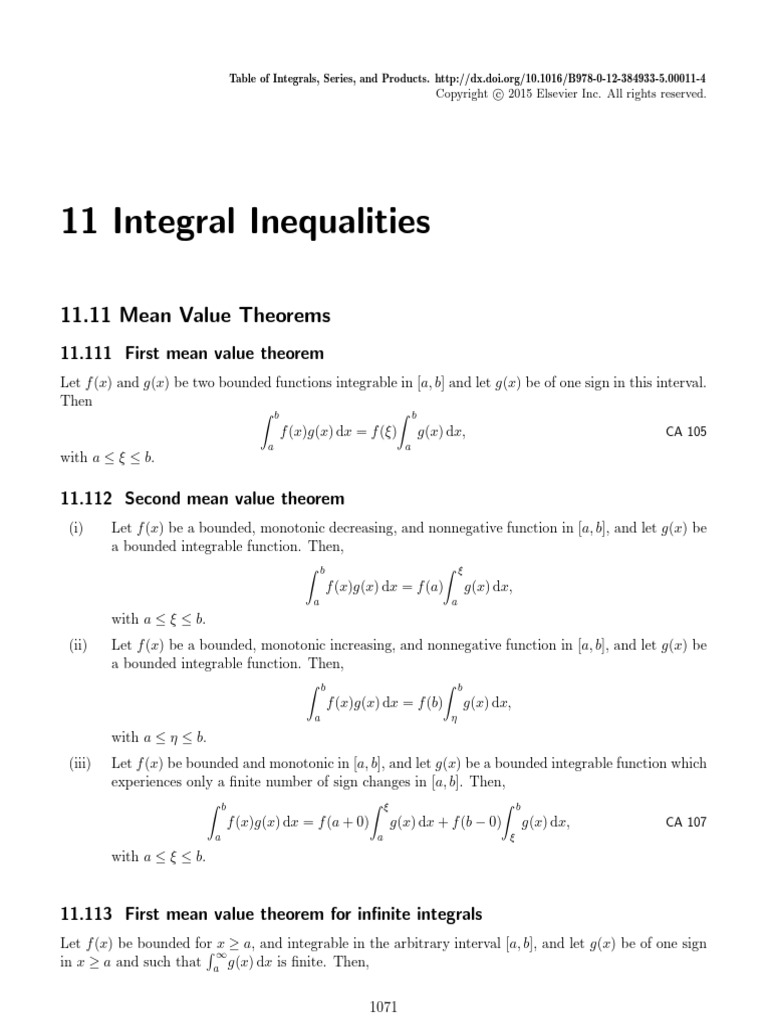 Integral Inequalities 2014 | PDF | Integral | Fourier Series