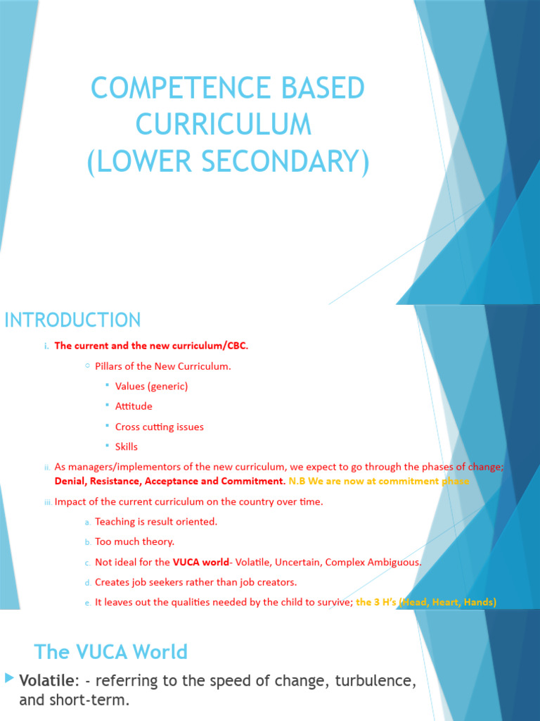 Competence-Based Curriculum Overview | PDF | Learning | Educational ...