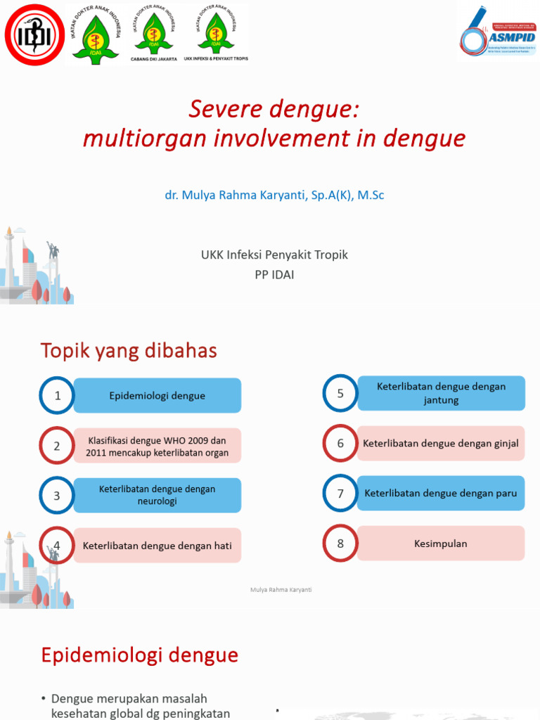 Karyanti - Severe Dengue - Multiorgan Involvement in Dengue - Final | PDF | Lung | Liver