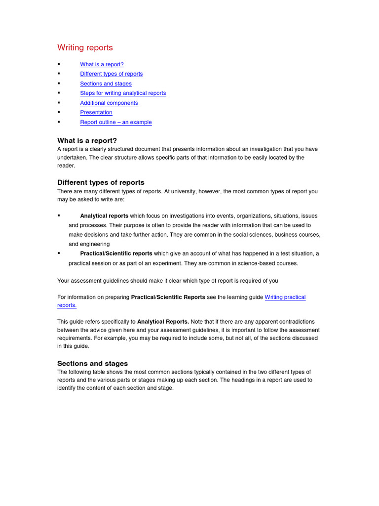 Writing Business reports Guide | PDF | Information | Bibliography