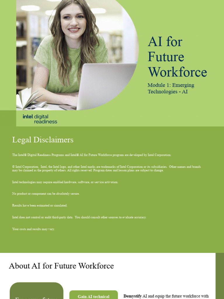 Intel AI Awareness Final PPT (Intel AI For Current Workforce Program ...