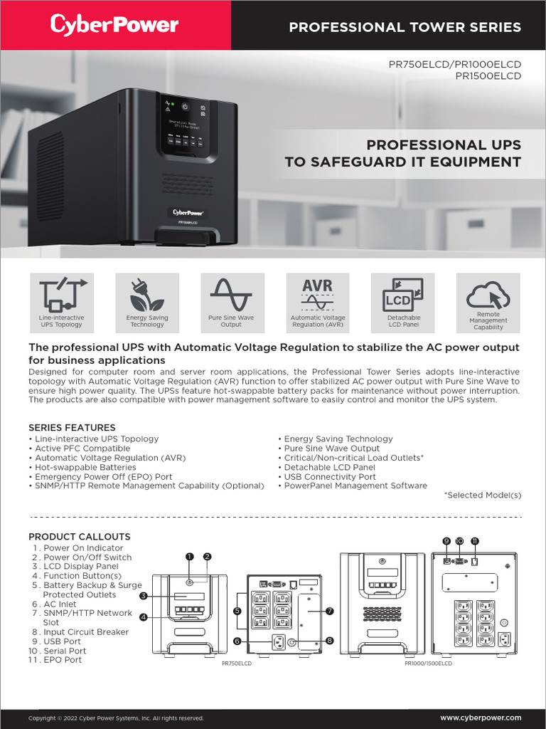 CyberPower DS PR750-1500ELCD en v4 | PDF | Electromagnetism ...