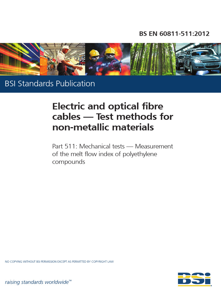 Bsi BS en 60811-511-2012 | Download Free PDF | Extrusion | Materials