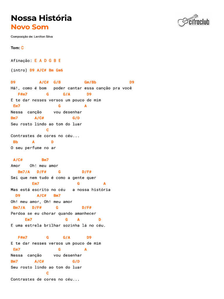 Nossa História - CIFRA | PDF