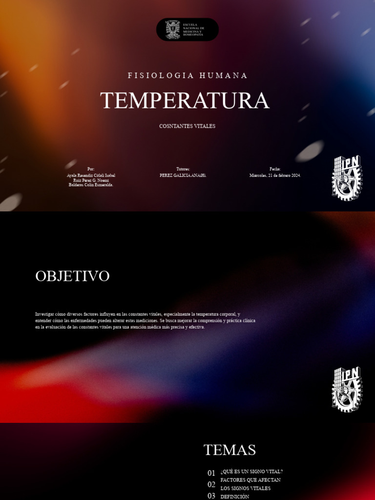 SIGNOS VITALES; TEMPERATURA | PDF | Temperatura | Termorregulación