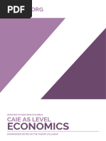 AS Level Economics 9708 Notes | PDF | Economics | Microeconomics