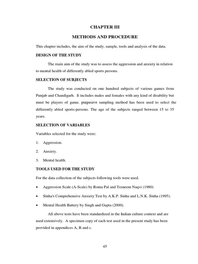 Aggression Scale of Roma Pal Manual | PDF | Validity (Statistics) | Hypothesis