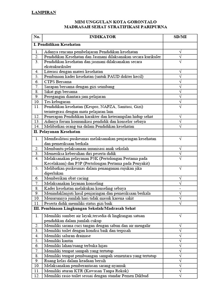 Tabel Rangkuman Stratifikasi | PDF