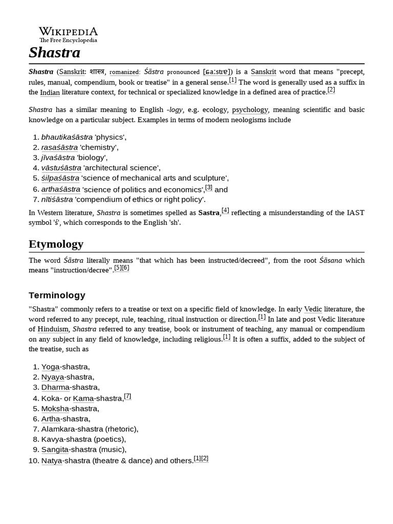 Shastra | PDF | Sanskrit | Sanskrit Literature