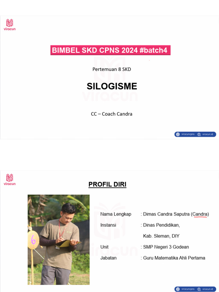 Silogisme - Batch 4 Coretan | PDF