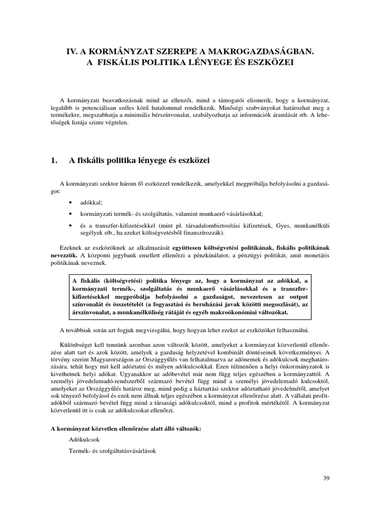 Makrokonmia4. Fejezet | PDF