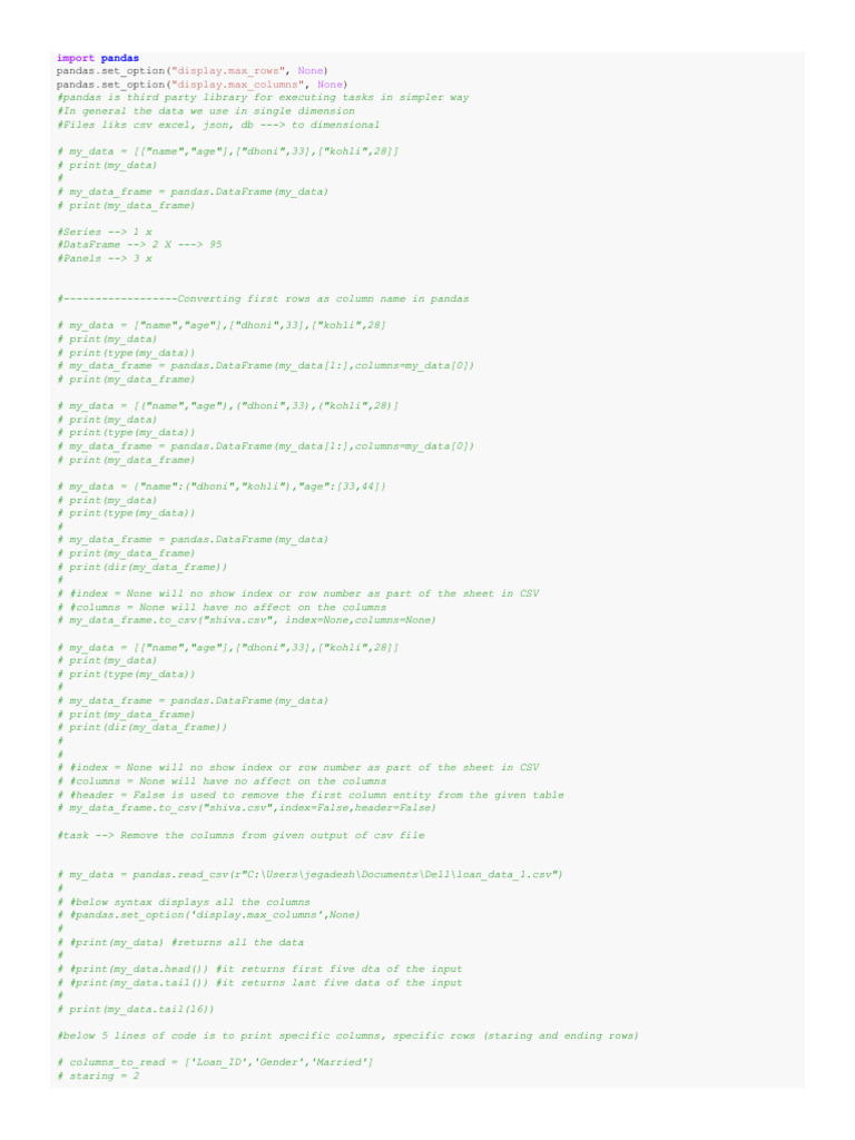 2736118 Pythonpandas Pdf Comma Separated Values Computer Data 