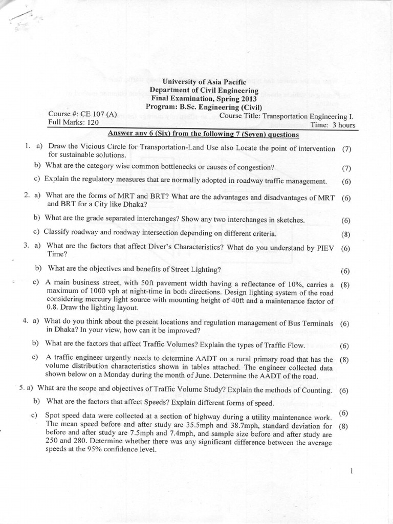 BUET CE Question | PDF