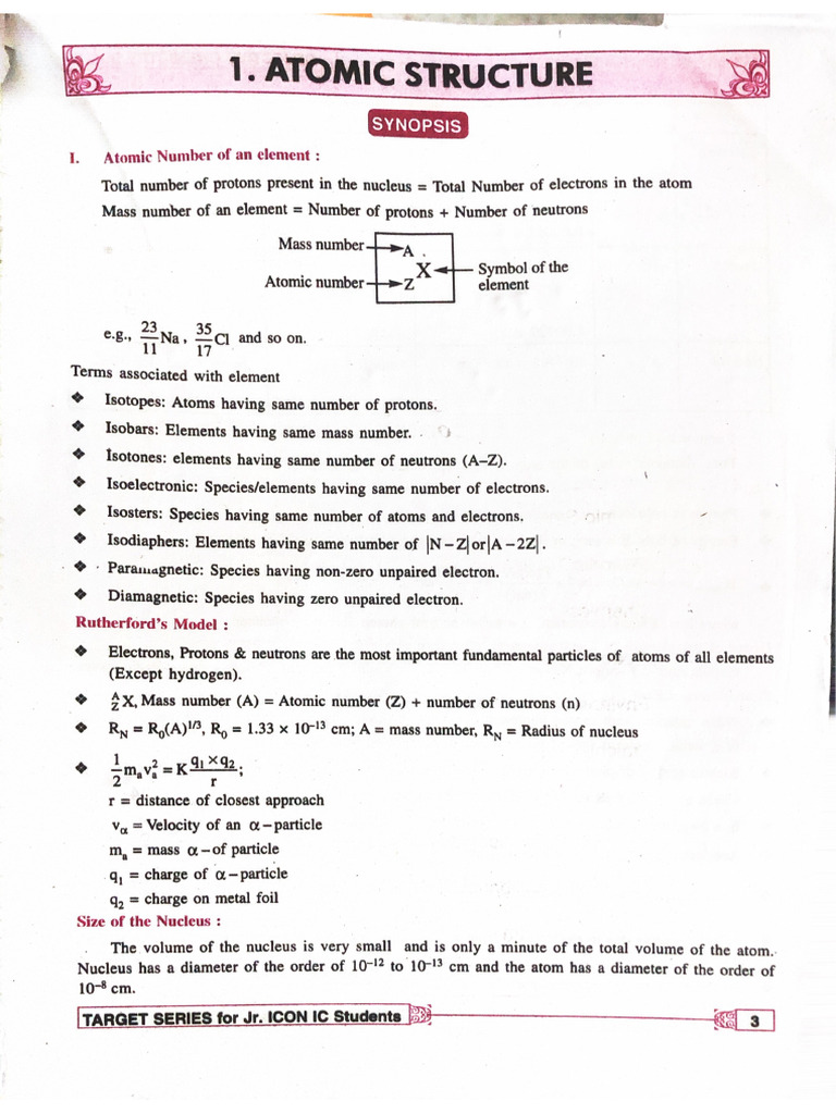 Atomic Structure | PDF