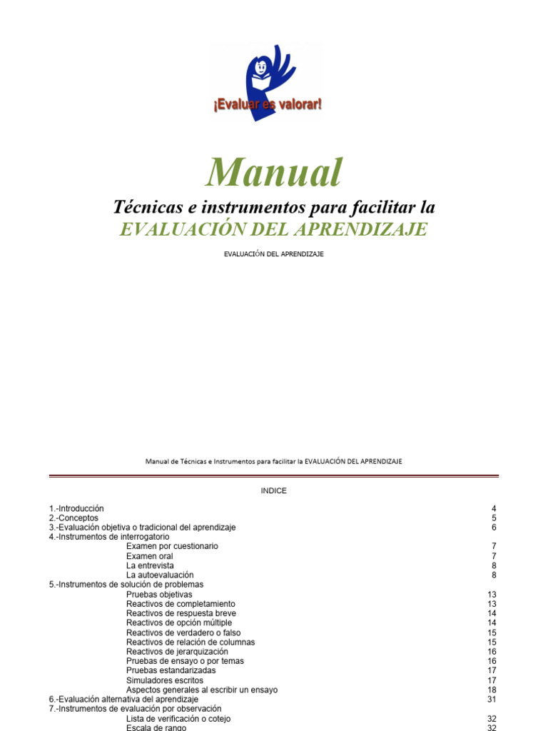 Manual_con_herramientas_para_la_evaluaci | PDF | Evaluación | Cuestionario