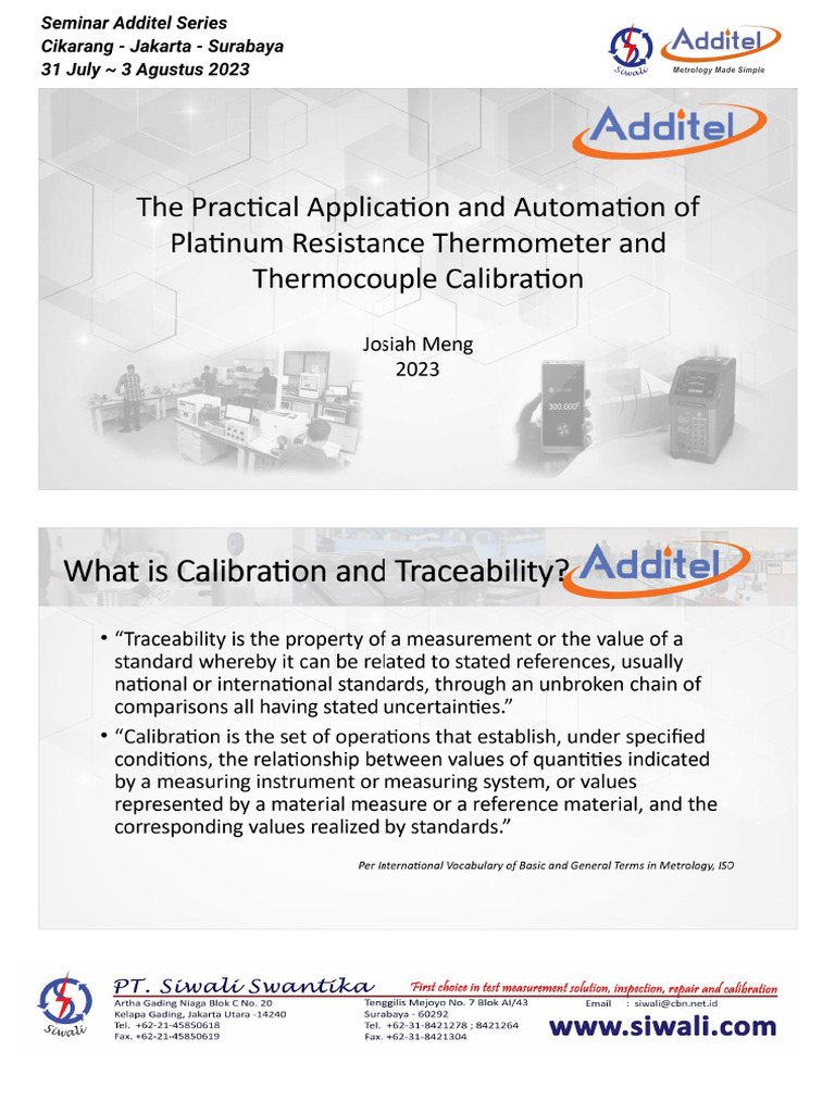 The Practical Application and Automation of Platinum Resistance Thermometer and Thermocouple ...
