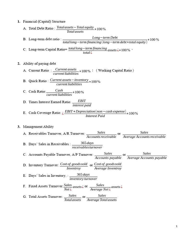 Financial Ratio English Question | PDF | Equity (Finance) | Revenue