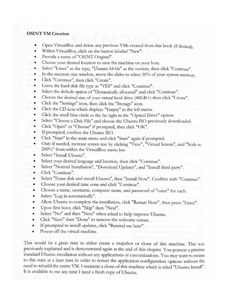 Osint Vm Creation Pdf