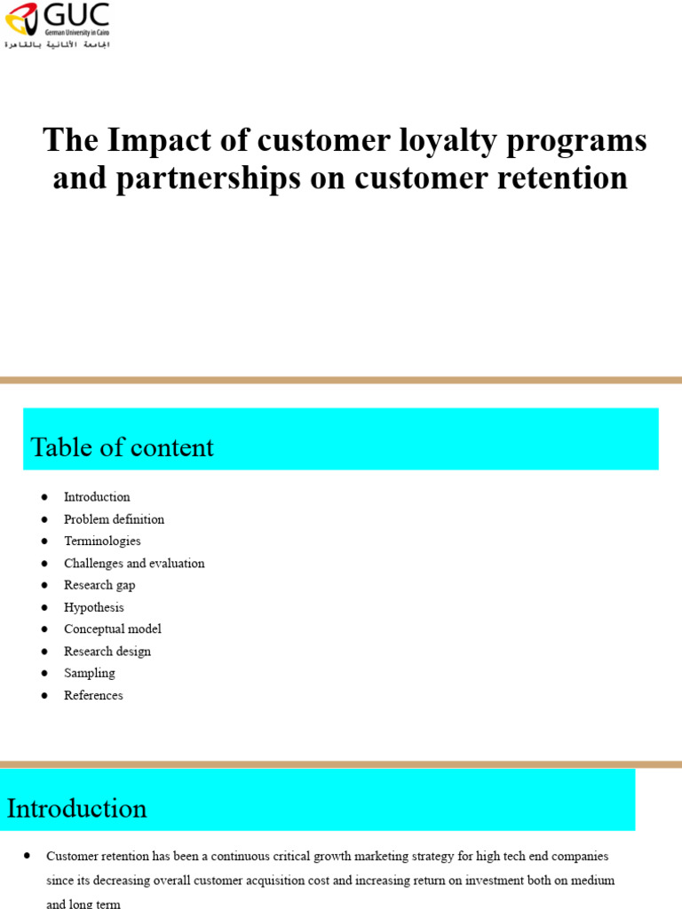 The Impact of Customer Loyalty Programs and Partnerships On Customer ...