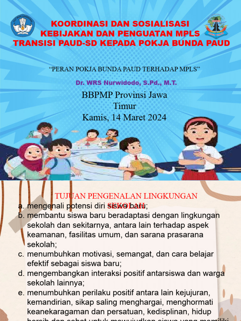 Mpls Transisi Paud-Sd (Nurwidodo) | PDF
