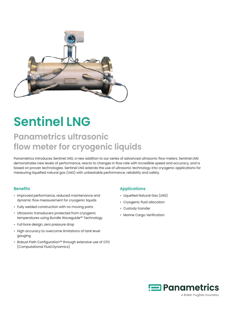 Sentinel LNG 920-425e CS | PDF | Flow Measurement | Fluid Dynamics