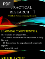PRACTICAL RESEARCH 1 Chapter 1 - Lesson 1 | PDF | Inquiry | Knowledge