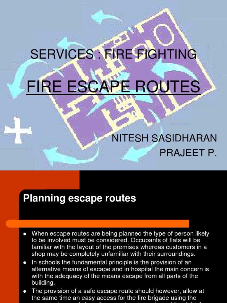 Fire Escape Route Planning Guidelines | PDF | Stairs | Building Technology