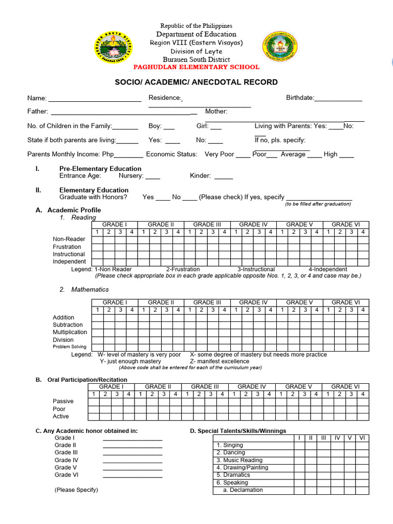 anecdotal record | PDF