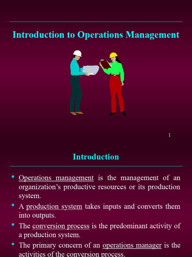 POM (1) | PDF | Strategic Management | Operations Management