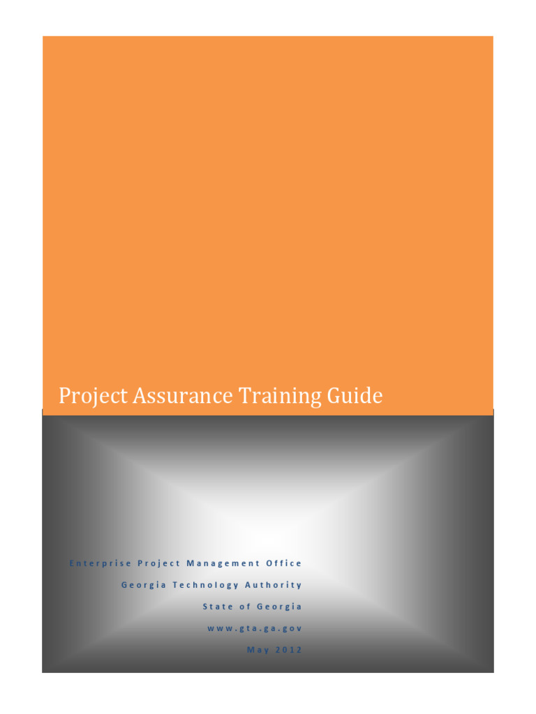 Project Assurance Training Guide | Download Free PDF | Project ...
