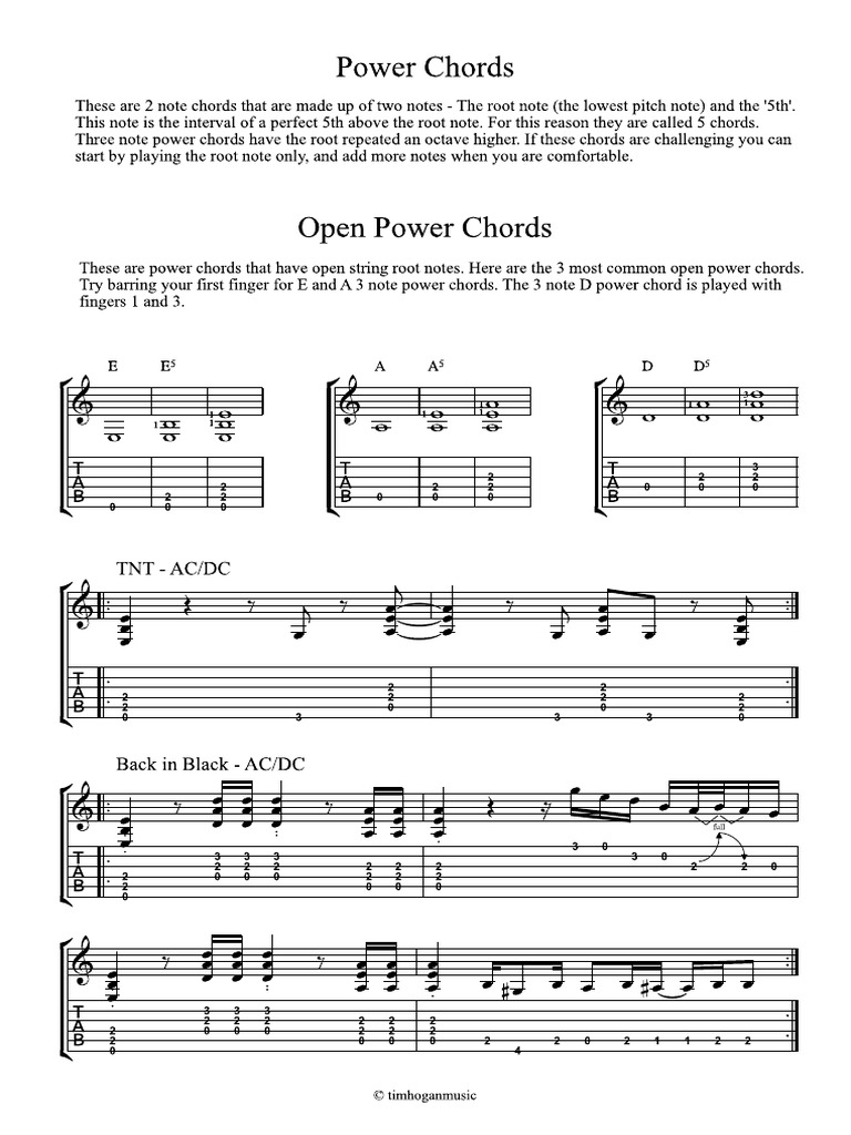 Power Chords | PDF